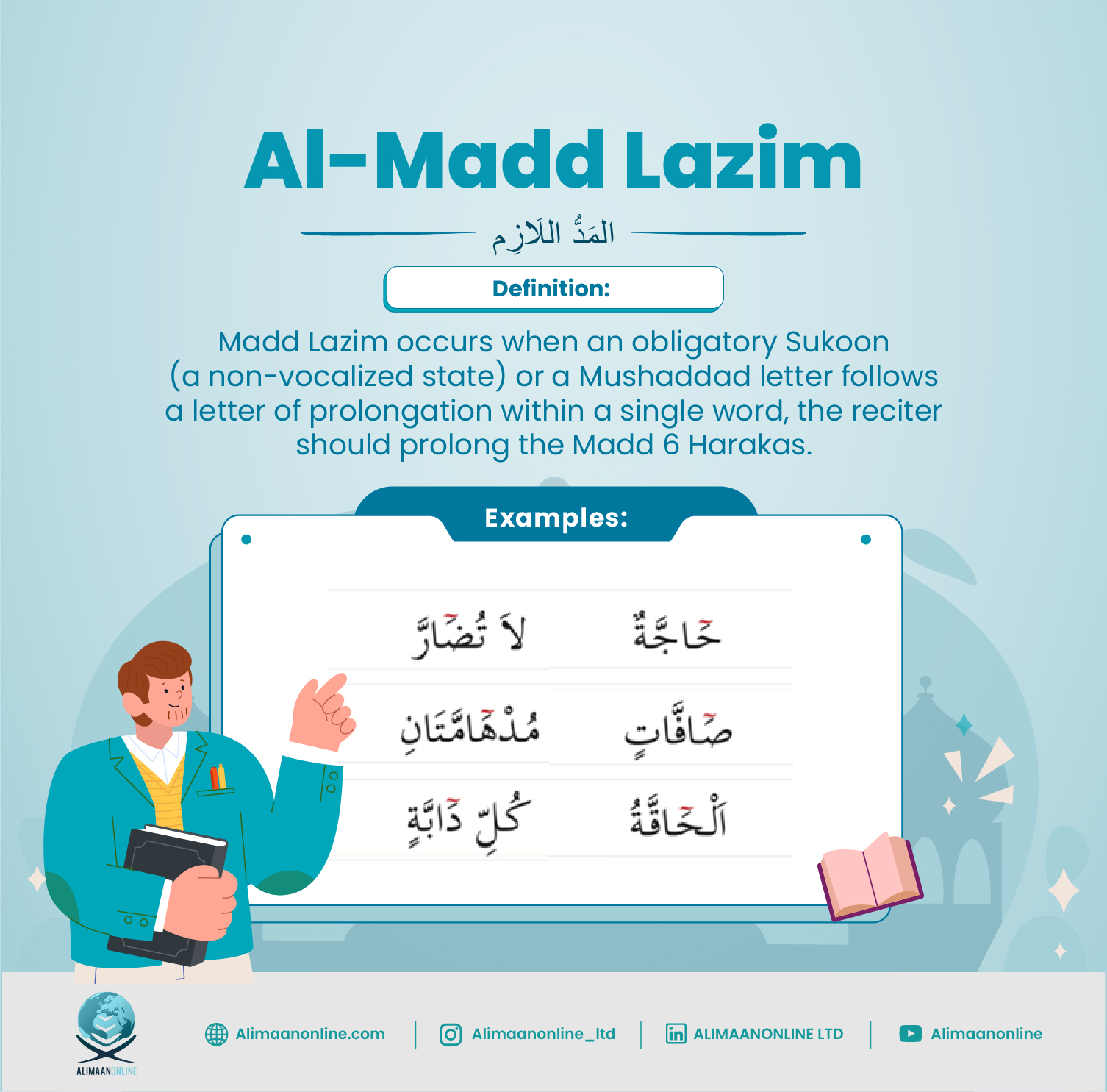 Al-Madd Lazim: Tajweed lessons - Alimaan Online Quran Learning Classes